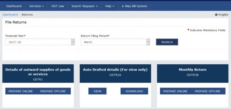 GSTR 3B Online Filing Format in Excel and pdf with Due date