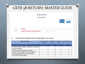 GSTR 3B Online Filing Format in Excel and pdf with Due date