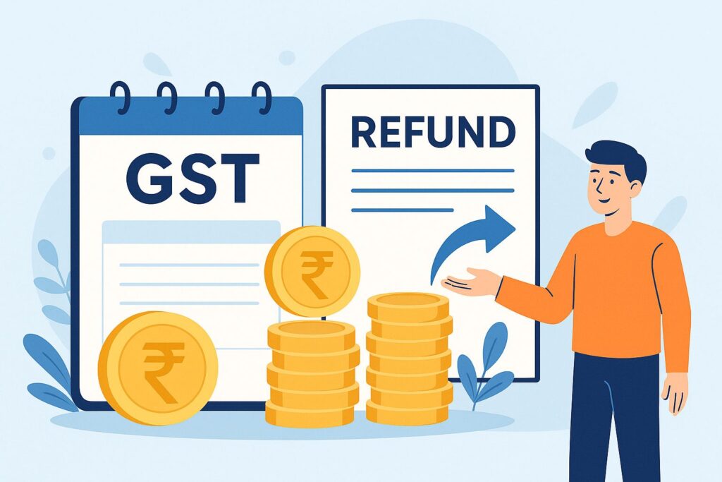 GST Refund Process and online applicaiton filing procedure